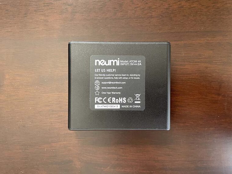 【NEUMI Atom 4K】4K動画対応デジタルメディアプレーヤーレビュー - niurouのブログ